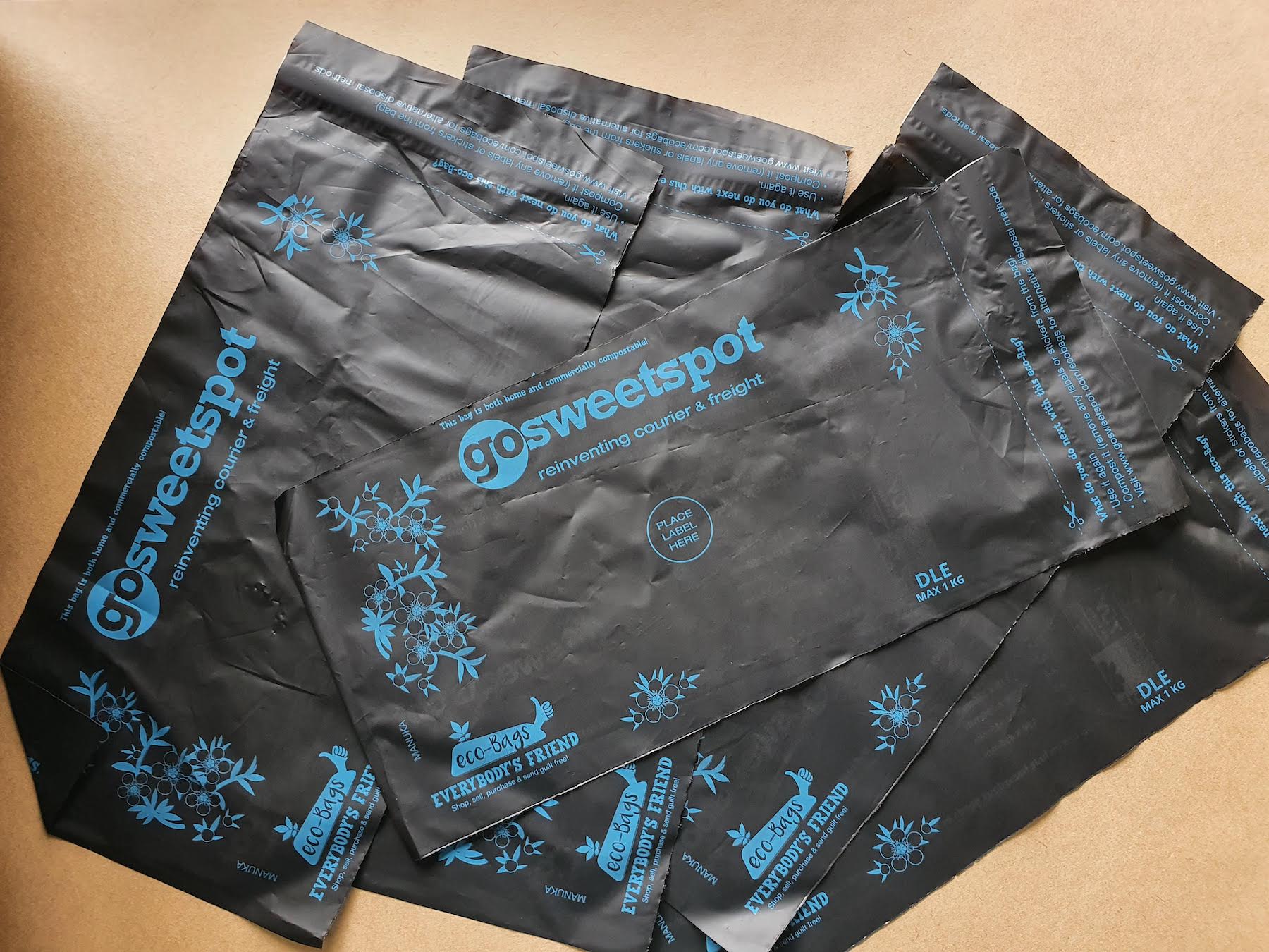 Sustainable packaging - compostable courier bags - CORFLUTE SIGNS